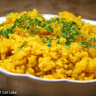 Peruvian Sazon Rice - A Pinch of Salt Lake
