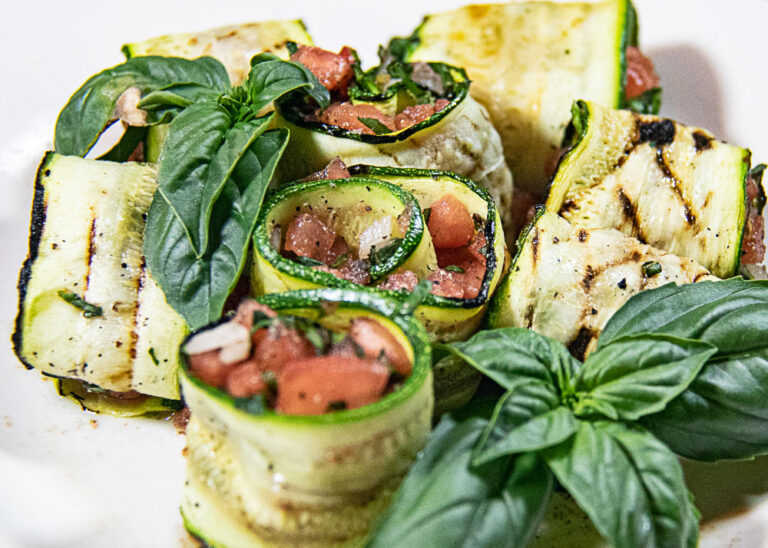 Zucchini Caprese Rolls - A Pinch of Salt Lake