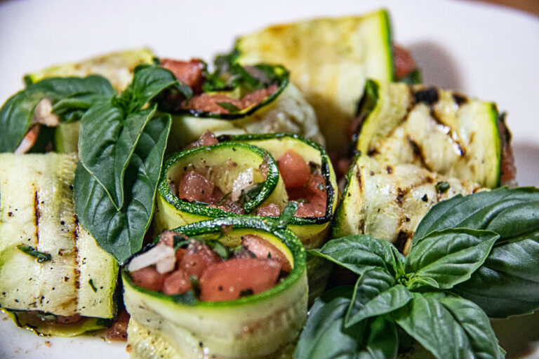 Zucchini Caprese Rolls - A Pinch of Salt Lake