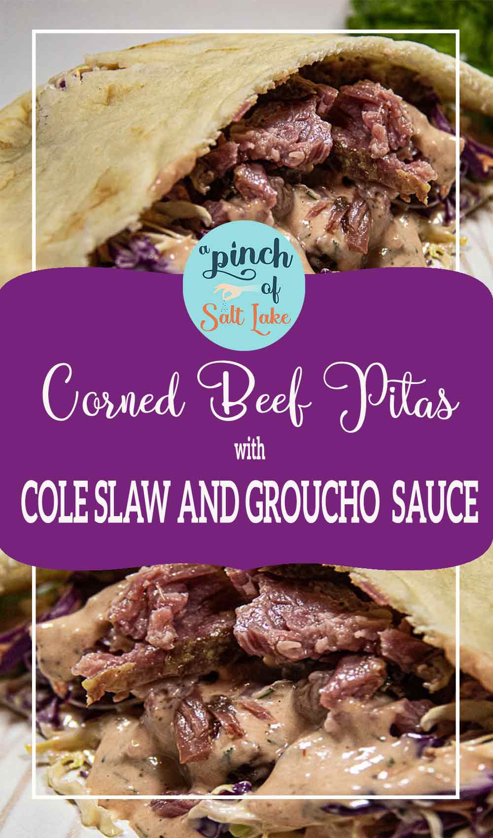 Corned Beef Pitas - A Pinch of Salt Lake