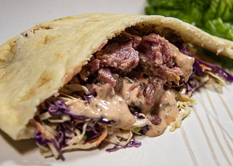 Corned Beef Pitas - A Pinch of Salt Lake